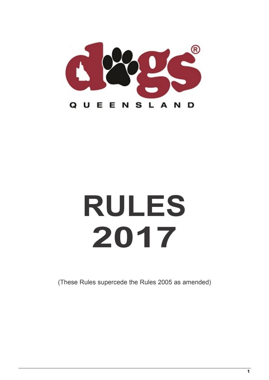 CCC(Q) Ltd Rule Book & Code of Ethics - Updated 1st November 2021 by ...