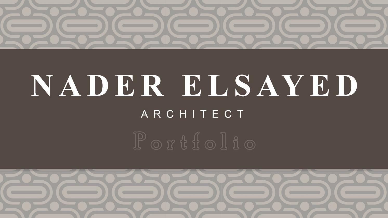 NADER ELSAYED PORTFOLIO by Sayed Nader - Issuu