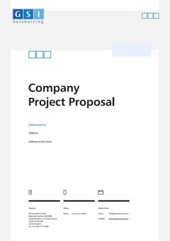 GSI Outsourcing_Company Project proposal by Gjin Hadri - Issuu
