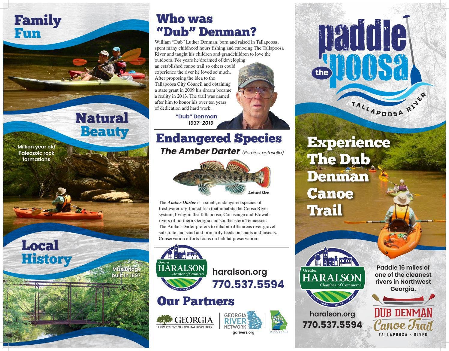 Paddle The 'Poosa Brochure and Map by Haralson Chamber - Issuu