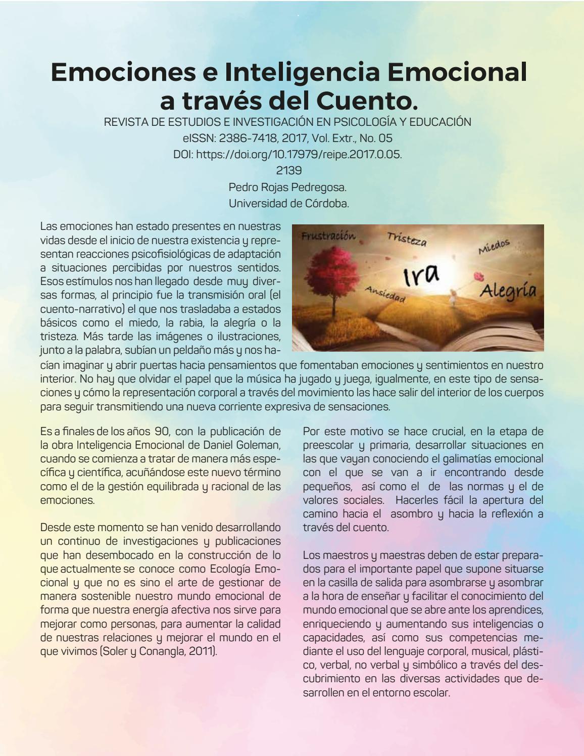 Emociones e Inteligencia Emocional a través del Cuento by Rincones de ...