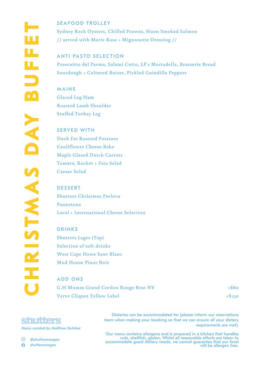 Shutters Coogee Beach Christmas Menu 2021 by cpcoogeebeach - Issuu