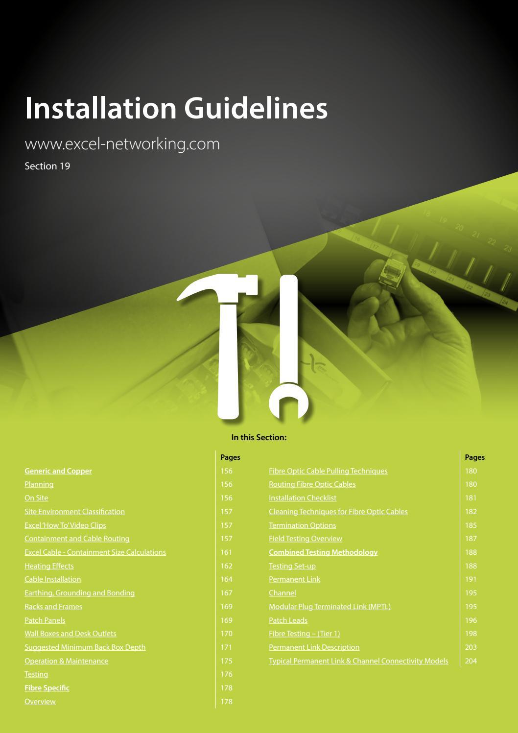 Excel Encyclopaedia V5 - Installation Guidelines by Mayflex - Issuu