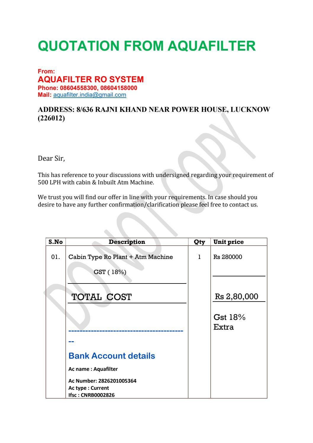Coin Operated Water ATM Latest Price & Quotation by aquafilterindia - Issuu