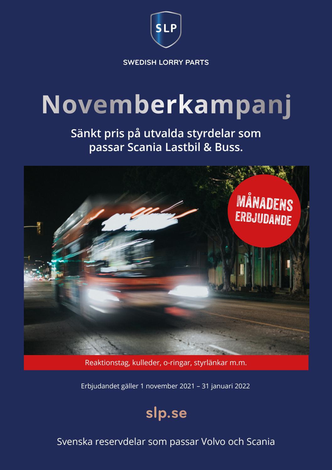 SLP Novemberkampanj 2021 by SLP - Swedish Lorry Parts - Issuu