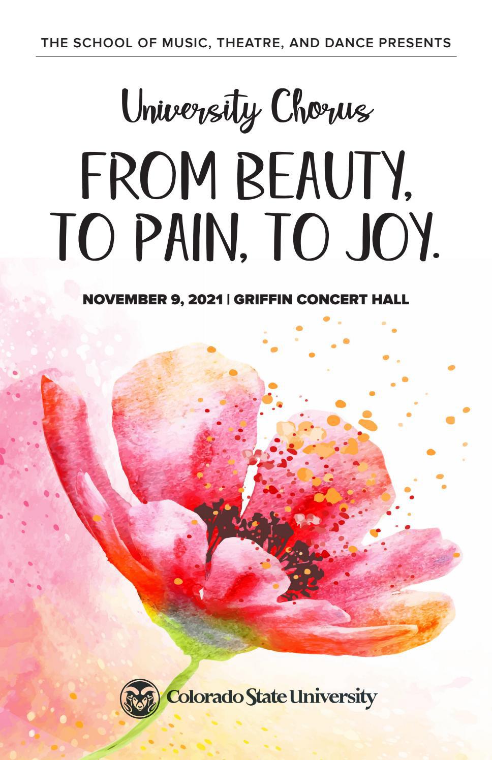 Colorado State University / University Chorus / November 9, 2021 by ...