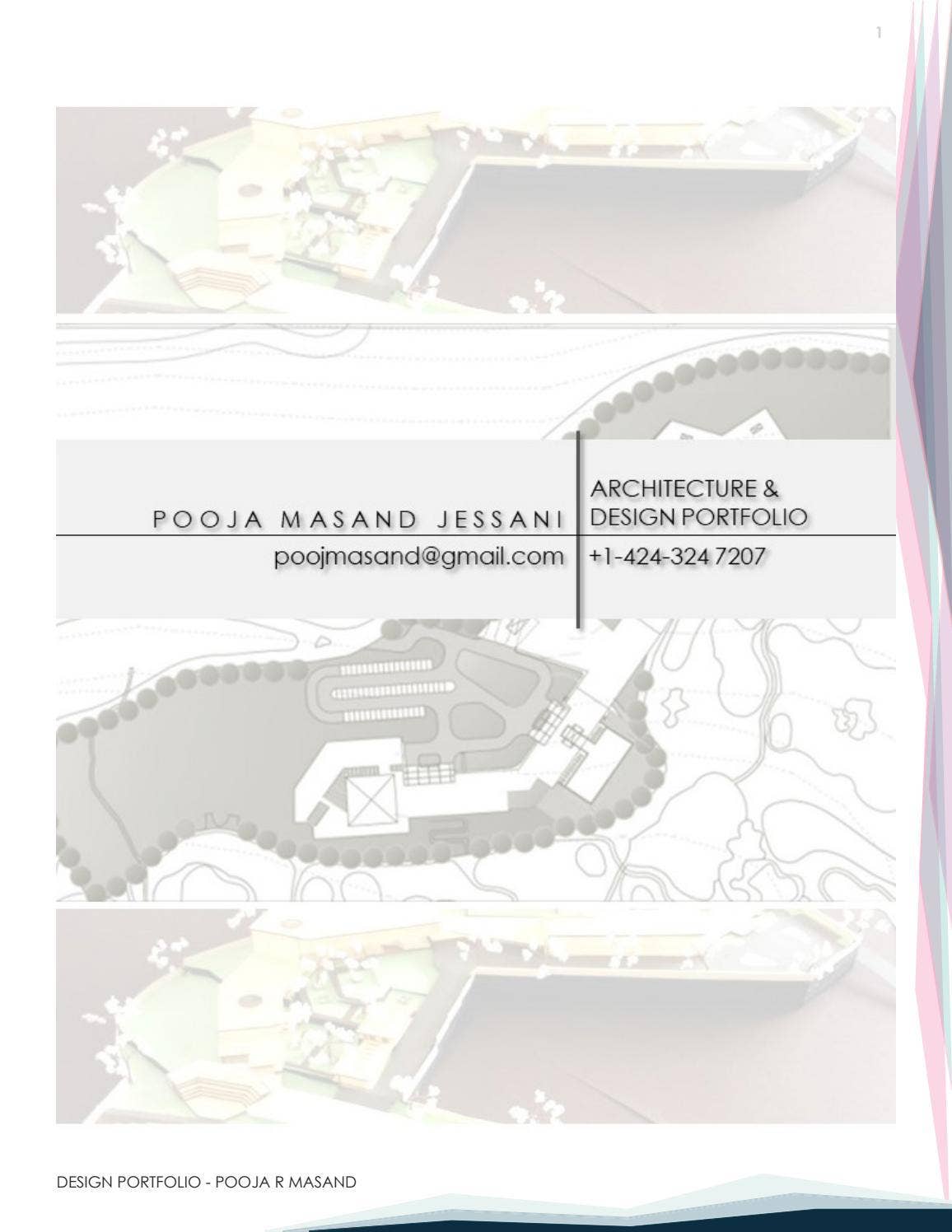 Design Portfolio - Pooja R Masand by poojamj - Issuu