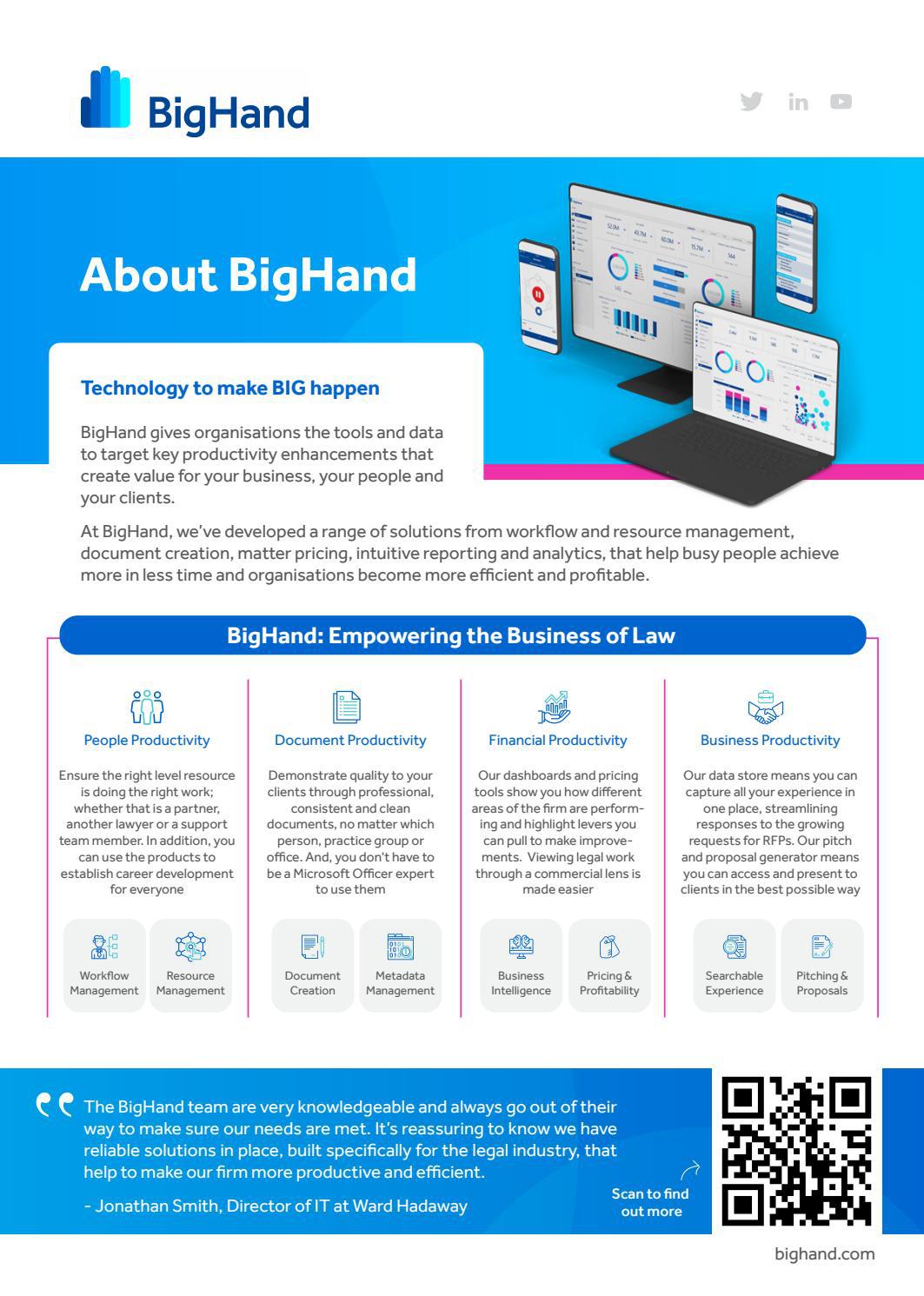 About BigHand Product Sheet (APAC) by BigHandMedia - Issuu