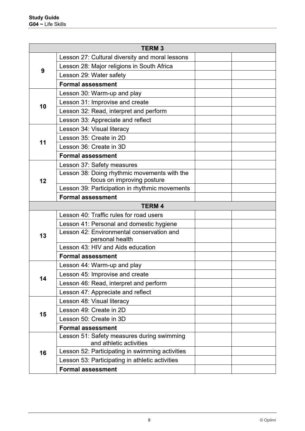 Life Skills Grade 4 Study Guide by Impaq - Issuu