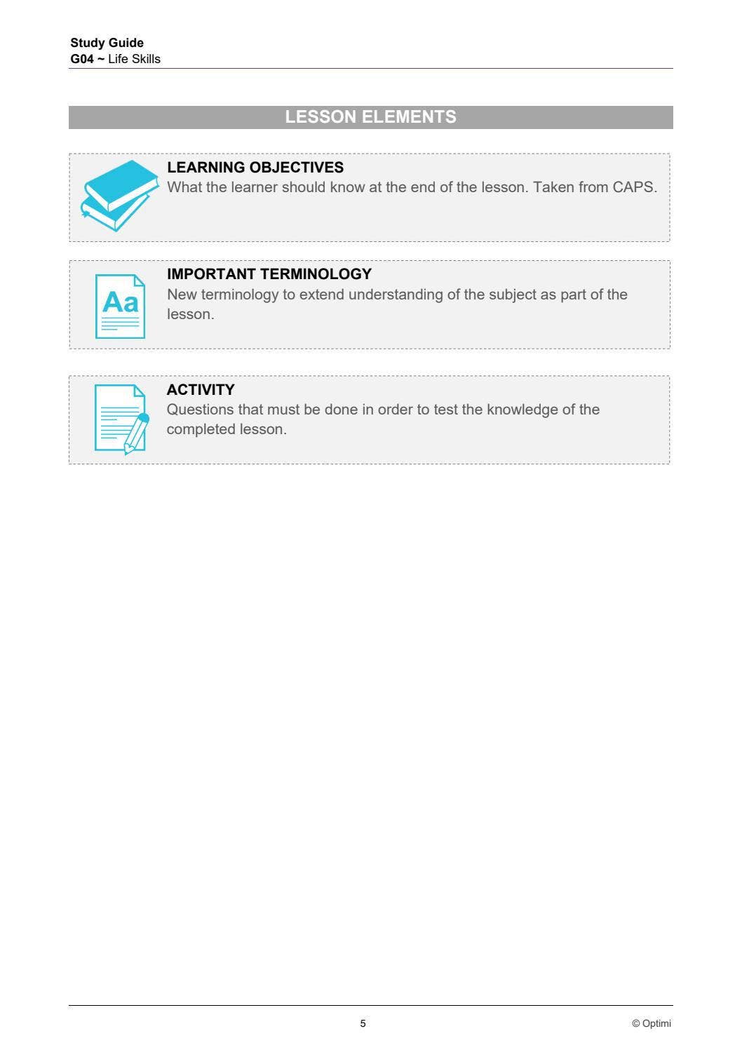 Life Skills Grade 4 Study Guide by Impaq - Issuu