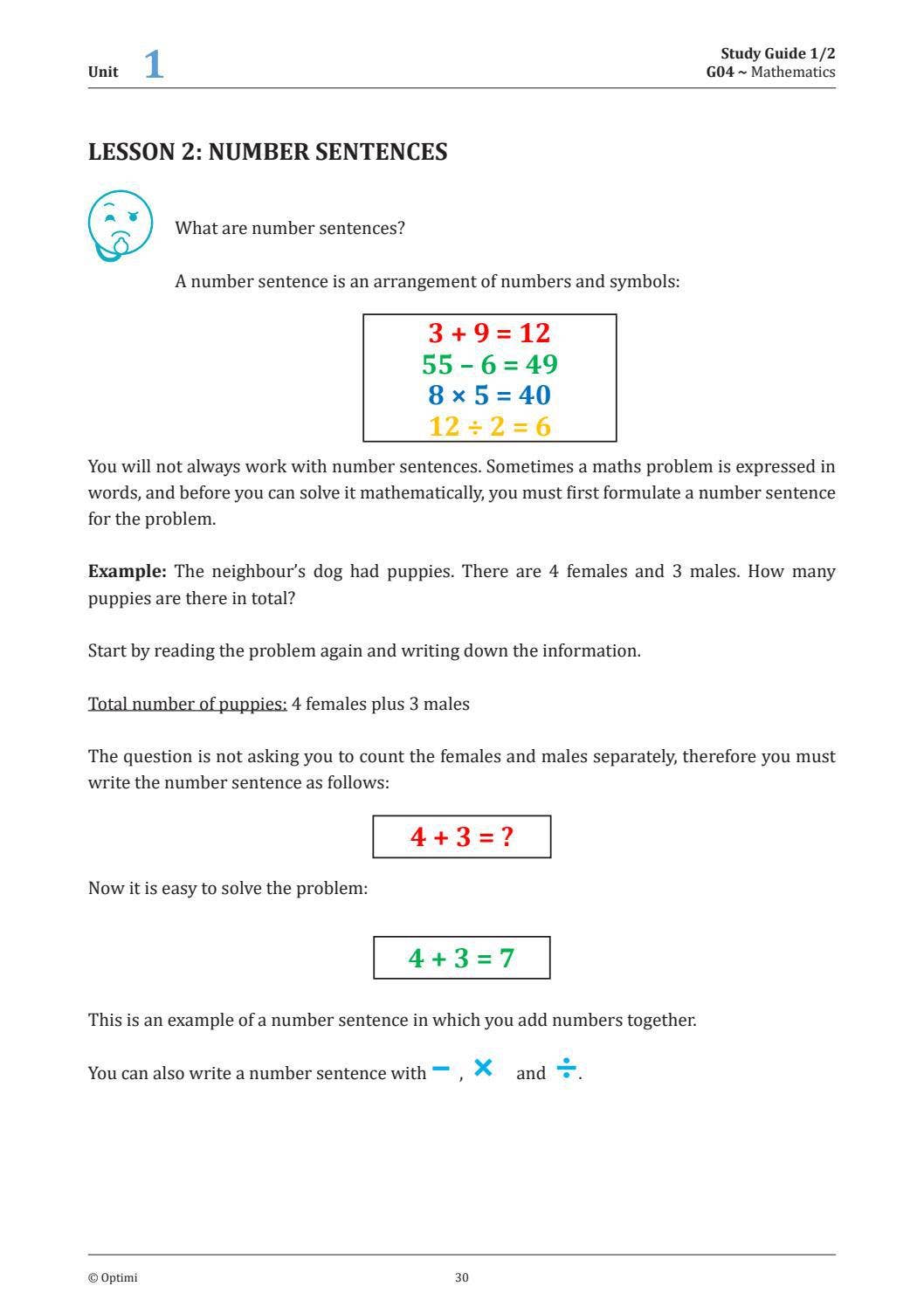 Mathematics Grade 4 Study Guide 1/2 by Impaq - Issuu