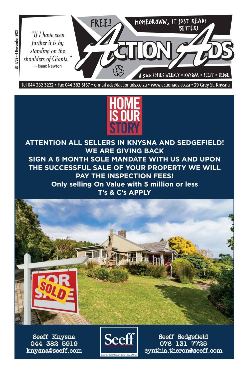 Edition 1732 - 4 November 2021 by Action Ads - Issuu