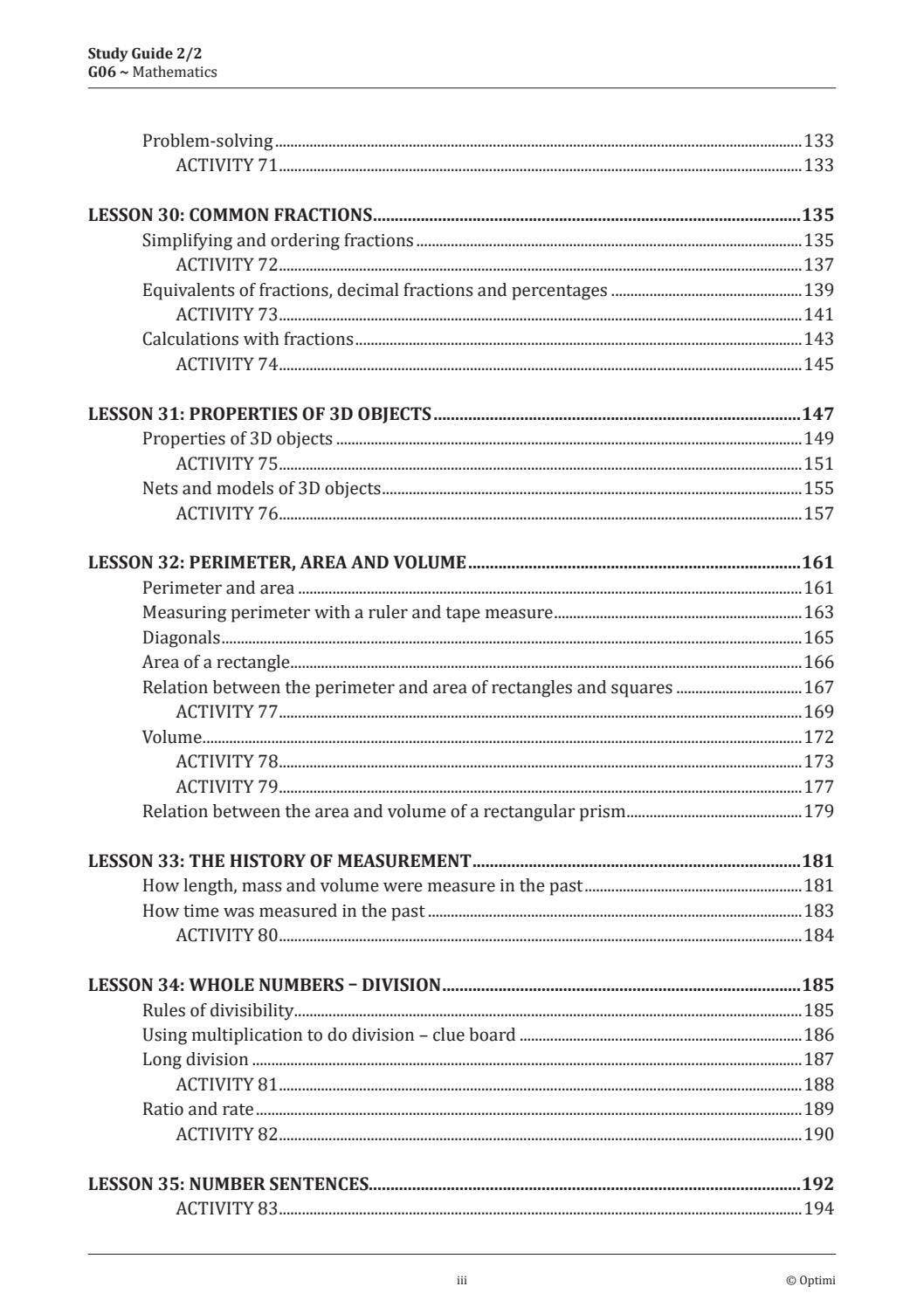 Mathematics Grade 6 Study Guide 2/2 by Impaq - Issuu