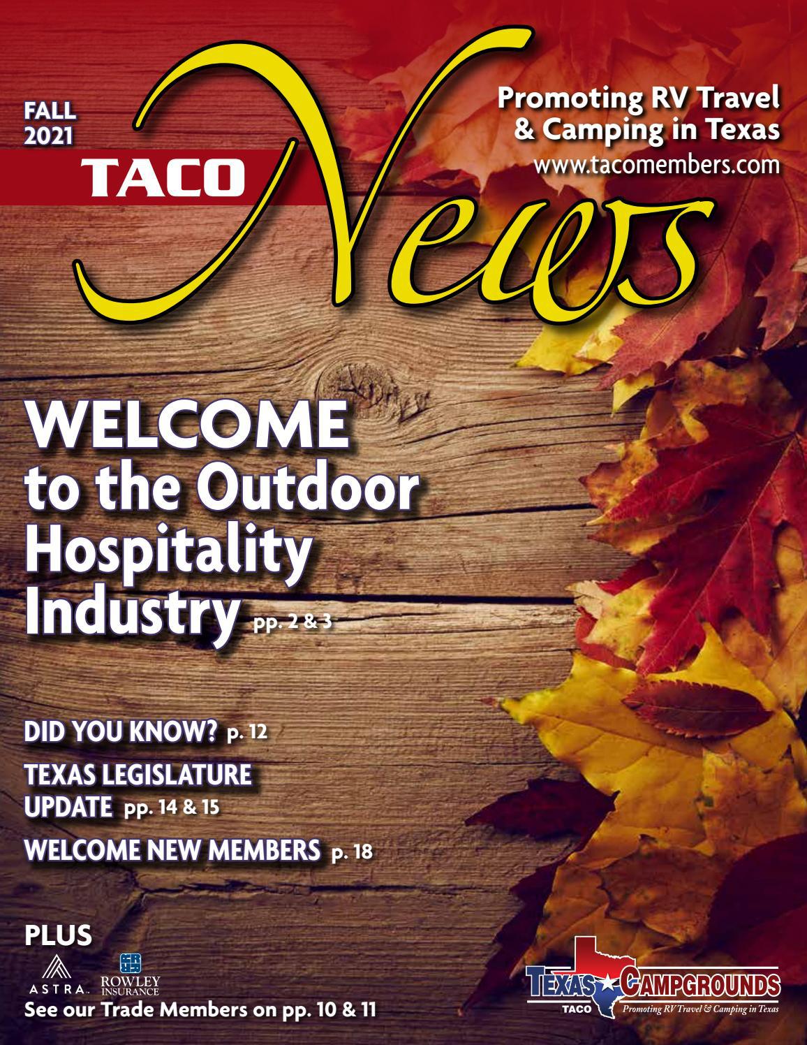 TACO News: Fall by AGS/Texas Advertising - Issuu