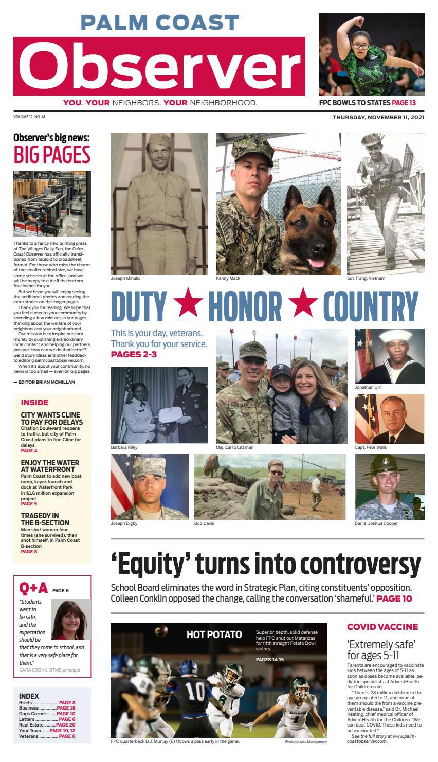 Palm Coast Observer 11-11-21 by palmcoastobserver1 - Issuu