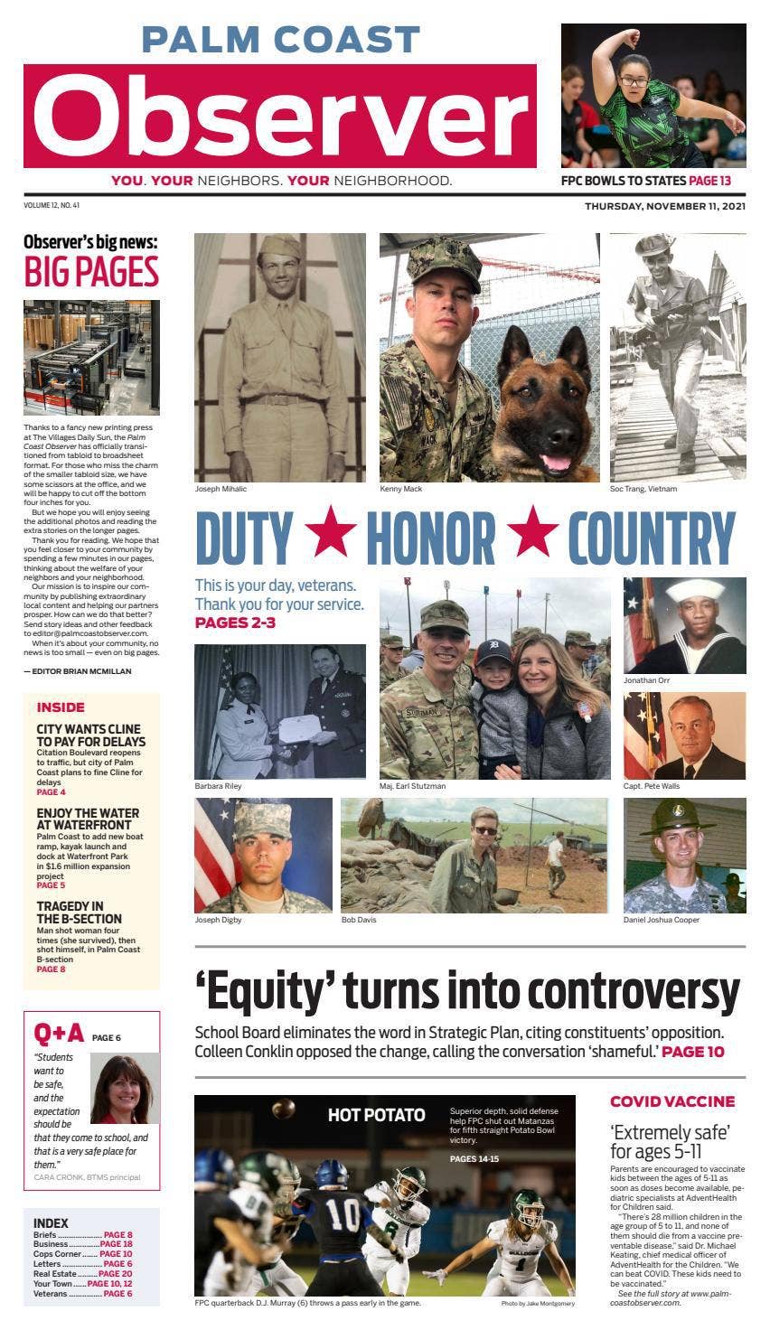 Palm Coast Observer 11-11-21 by Observer Local News - Issuu