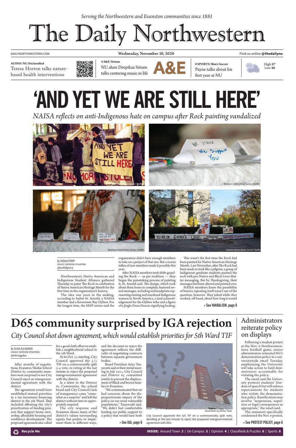 The Daily Northwestern — Nov. 10, 2021 by The Daily Northwestern - Issuu
