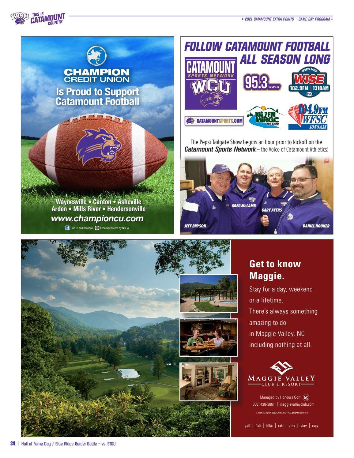 2021 Western Carolina Digital Game Day Program - vs. ETSU (11/13/21) by ...