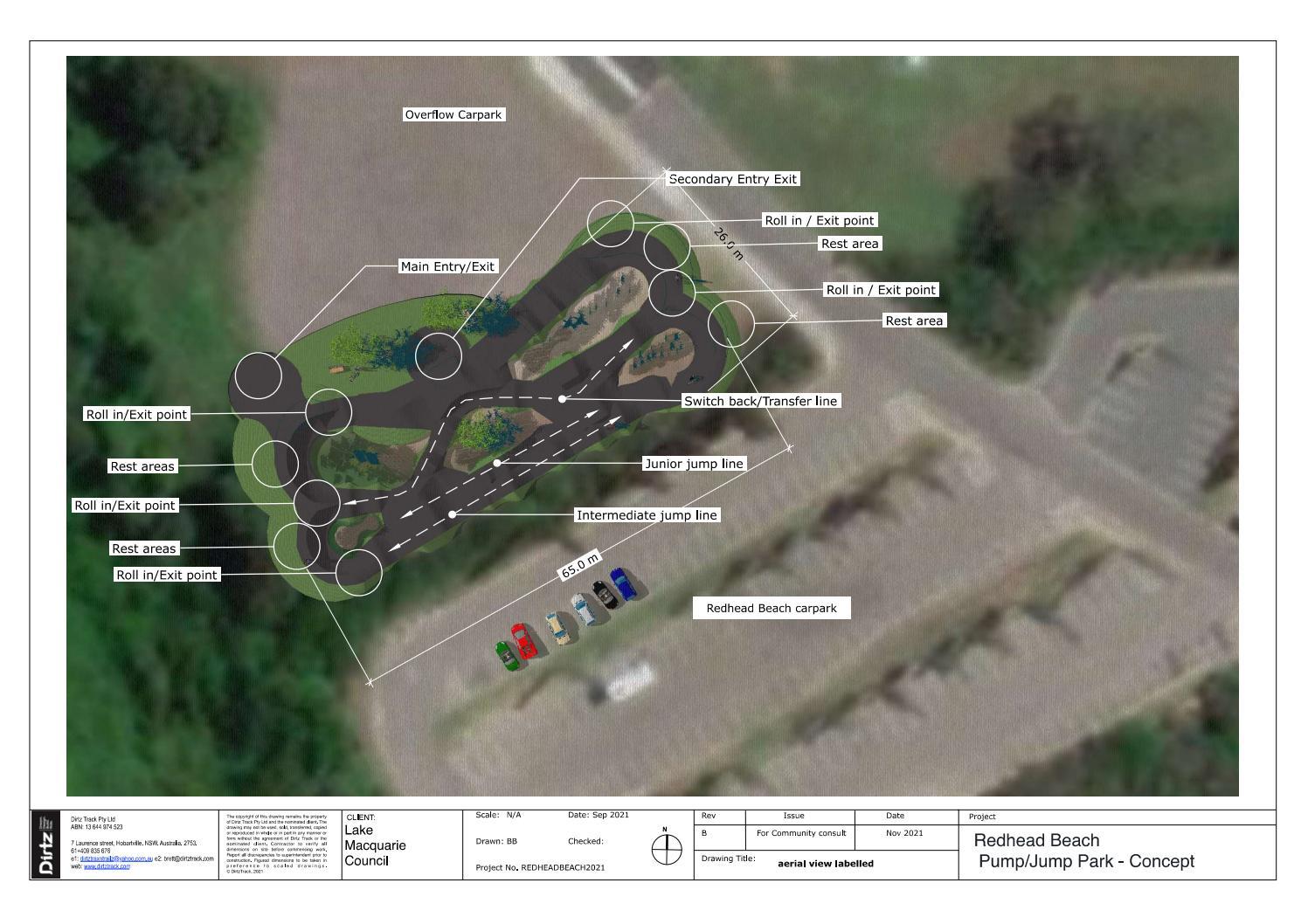 Redhead Beach BMX Pump Track Draft Concept Design by Lake Macquarie ...