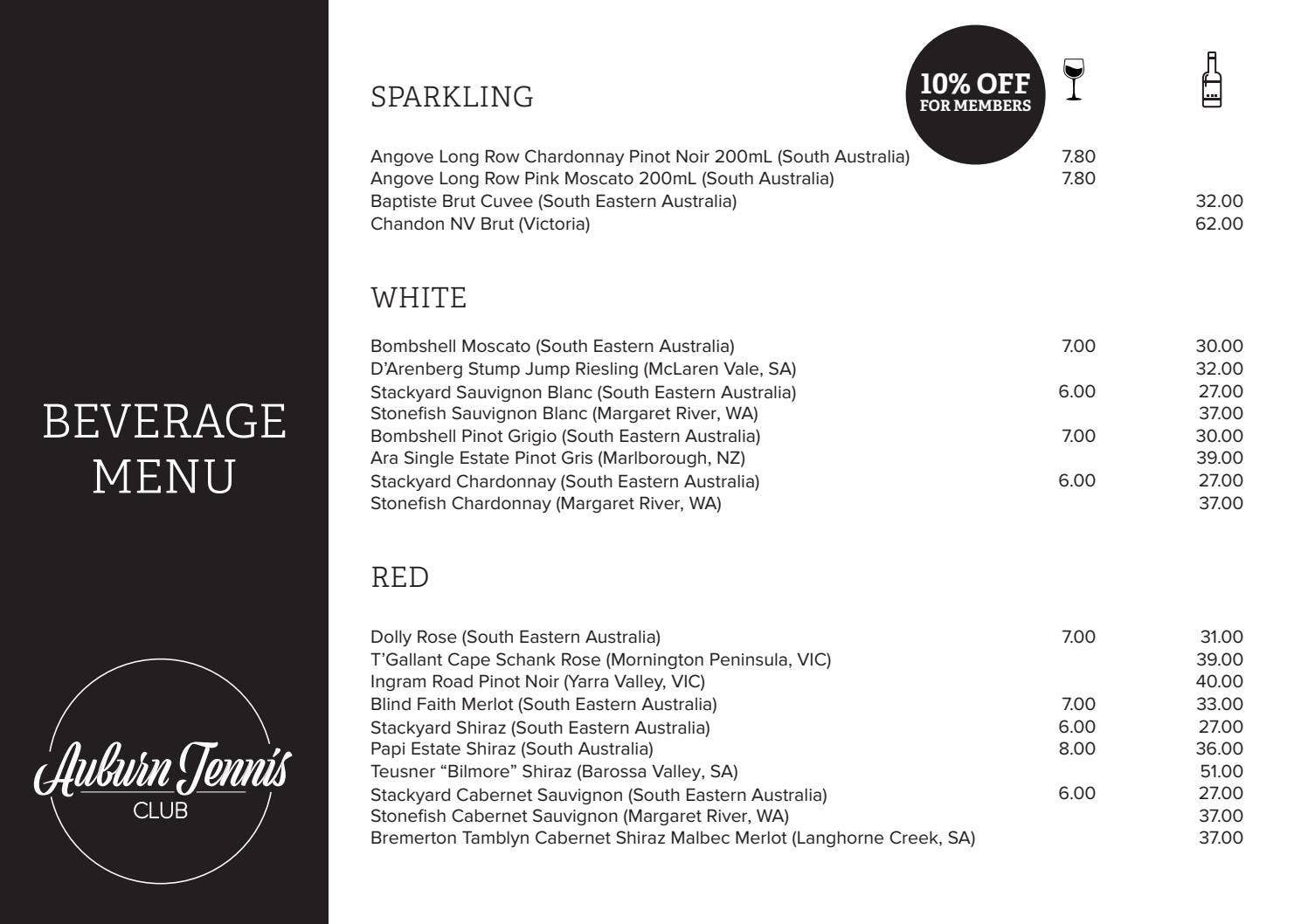 Auburn Bar Menu by Bankstown Sports Club - Issuu