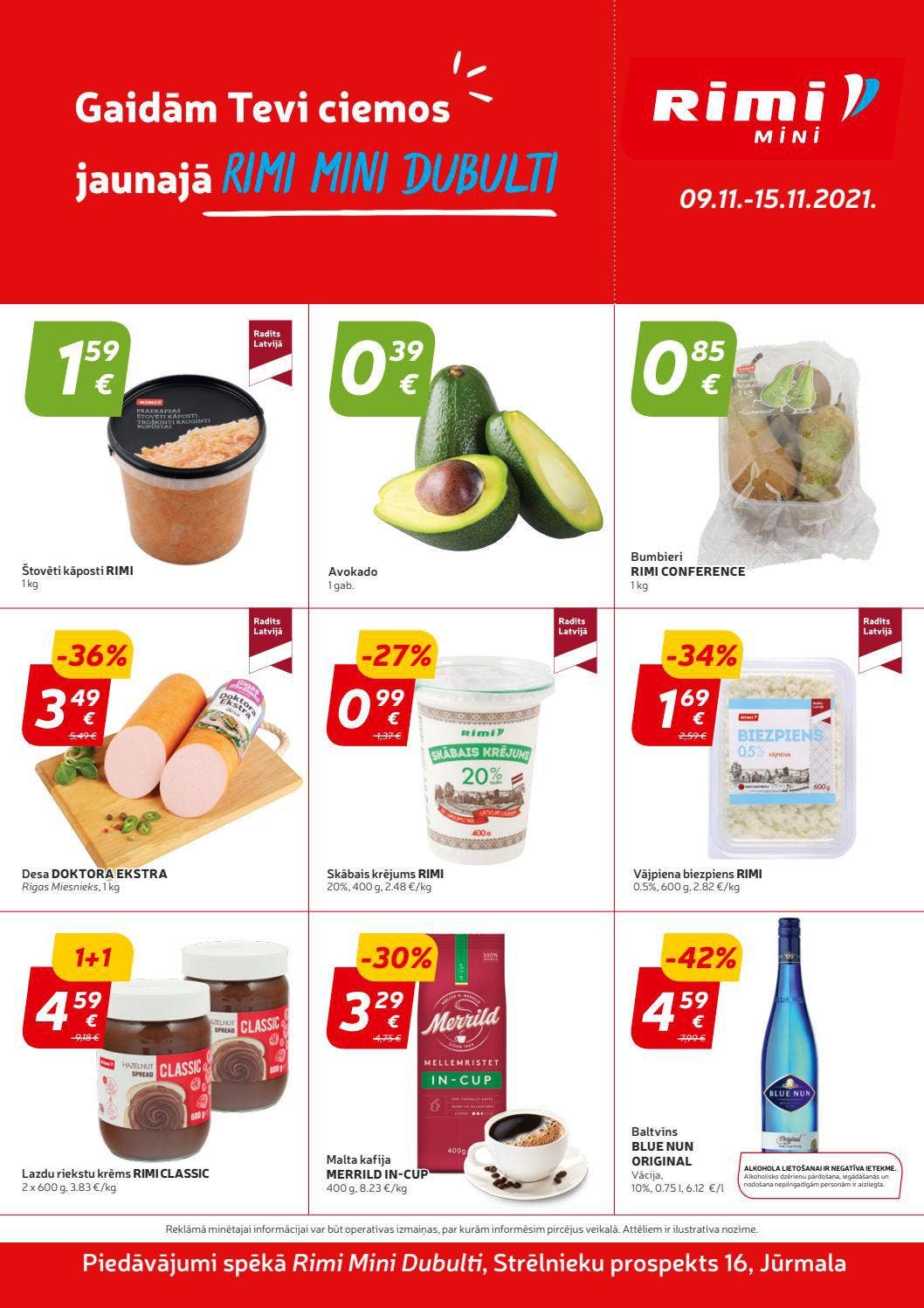 Rimi Mini Dubulti piedavājums 09.11. - 15.11.2021. by Rimi - Issuu
