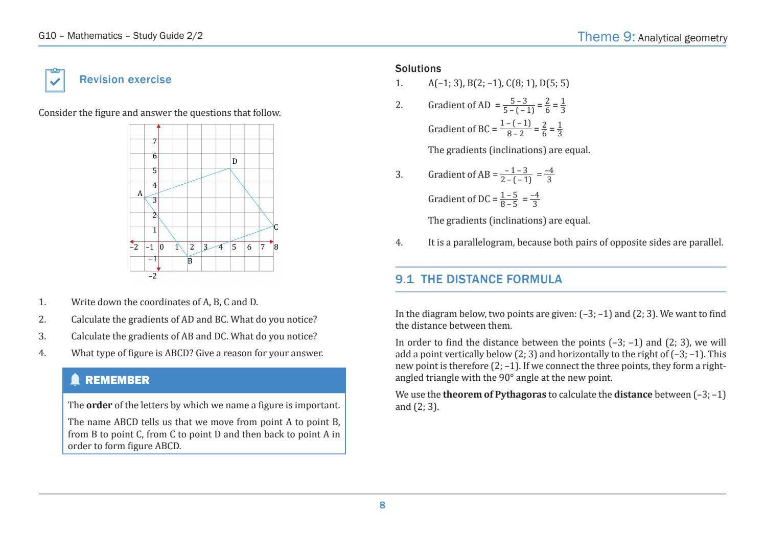 Mathematics Grade 10 Study Guide 2/2 by Impaq - Issuu