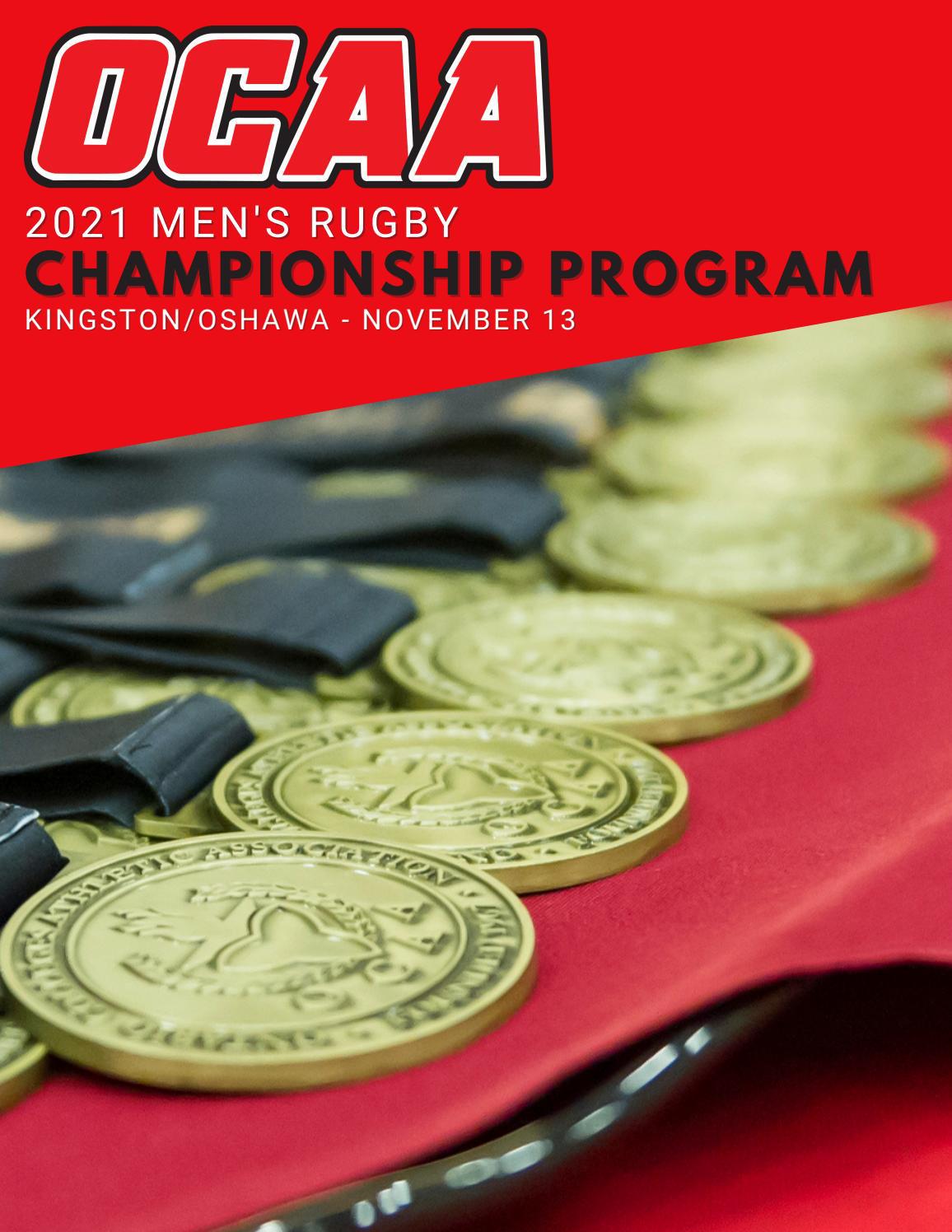 2021 OCAA Men's Rugby Championship Program by Ontario Colleges Athletic ...