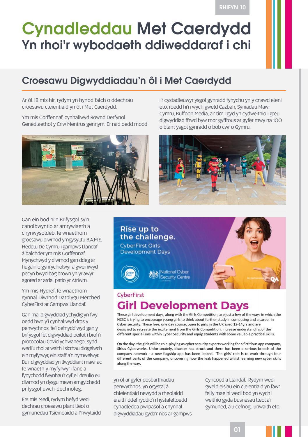 Cardiff Met Confrences Newsletter 10 - Welsh by Cardiff Metropolitan ...