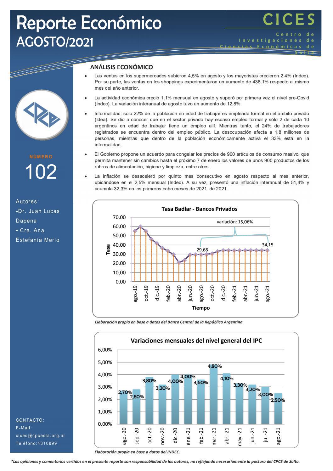 Reporte_ Agosto_2021 by Auxiliar Sistemas Web - Issuu