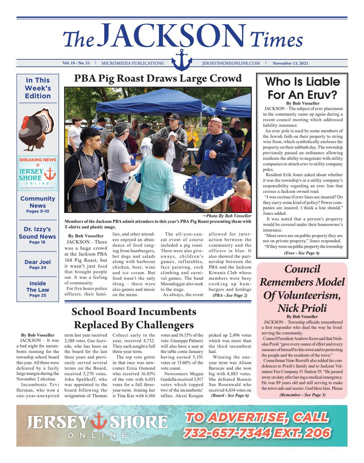 2021-11-13 - The Jackson Times by Jersey Shore Online - Issuu