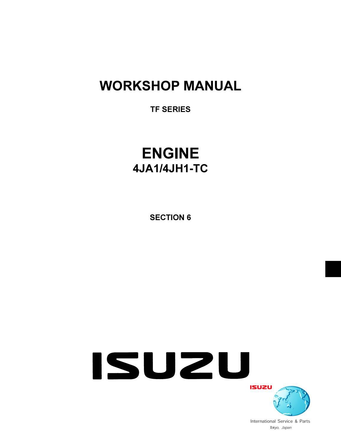 4JA1 4JH1 Service Manual by engineparts2 - Issuu