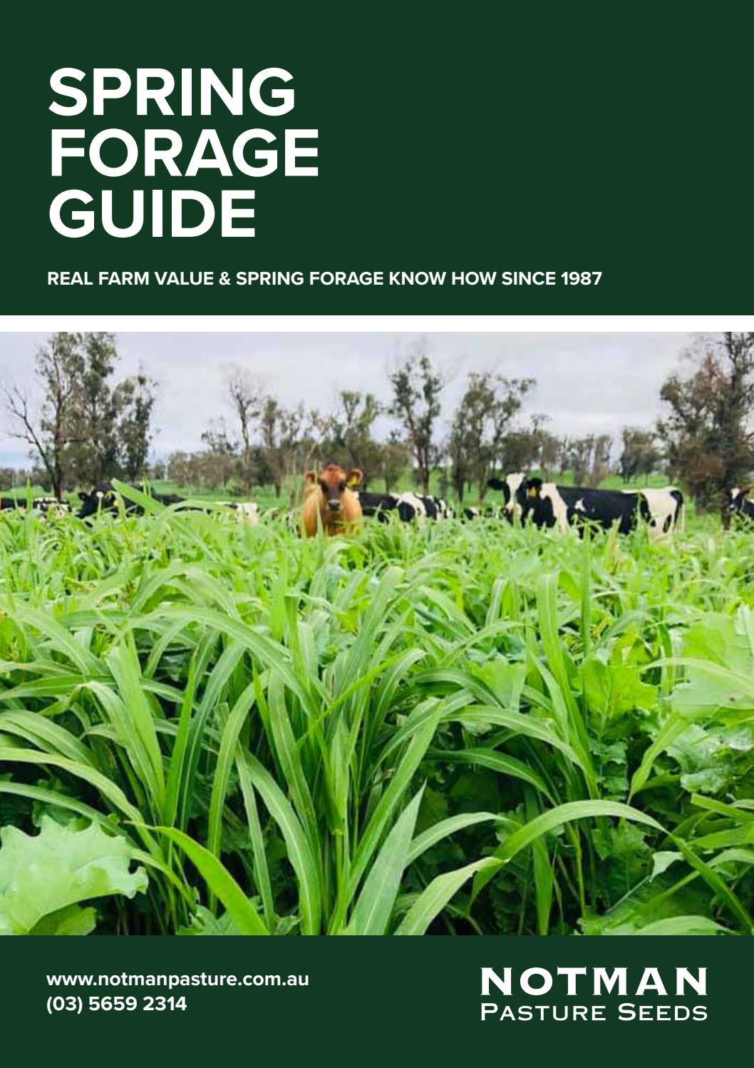 2021 Spring Forage Guide - Notman Pasture Seeds by notmanpastureseeds ...