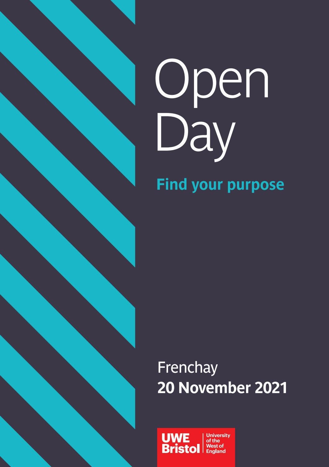 Frenchay Open Day programme 20 November 2021 by UWE Bristol - Issuu