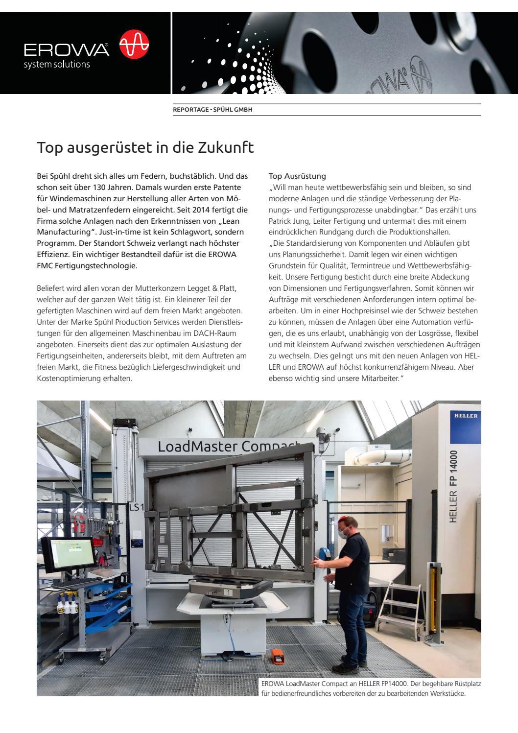 EROWA Kundenreportage - SPÜHL GmbH by EROWA - Issuu