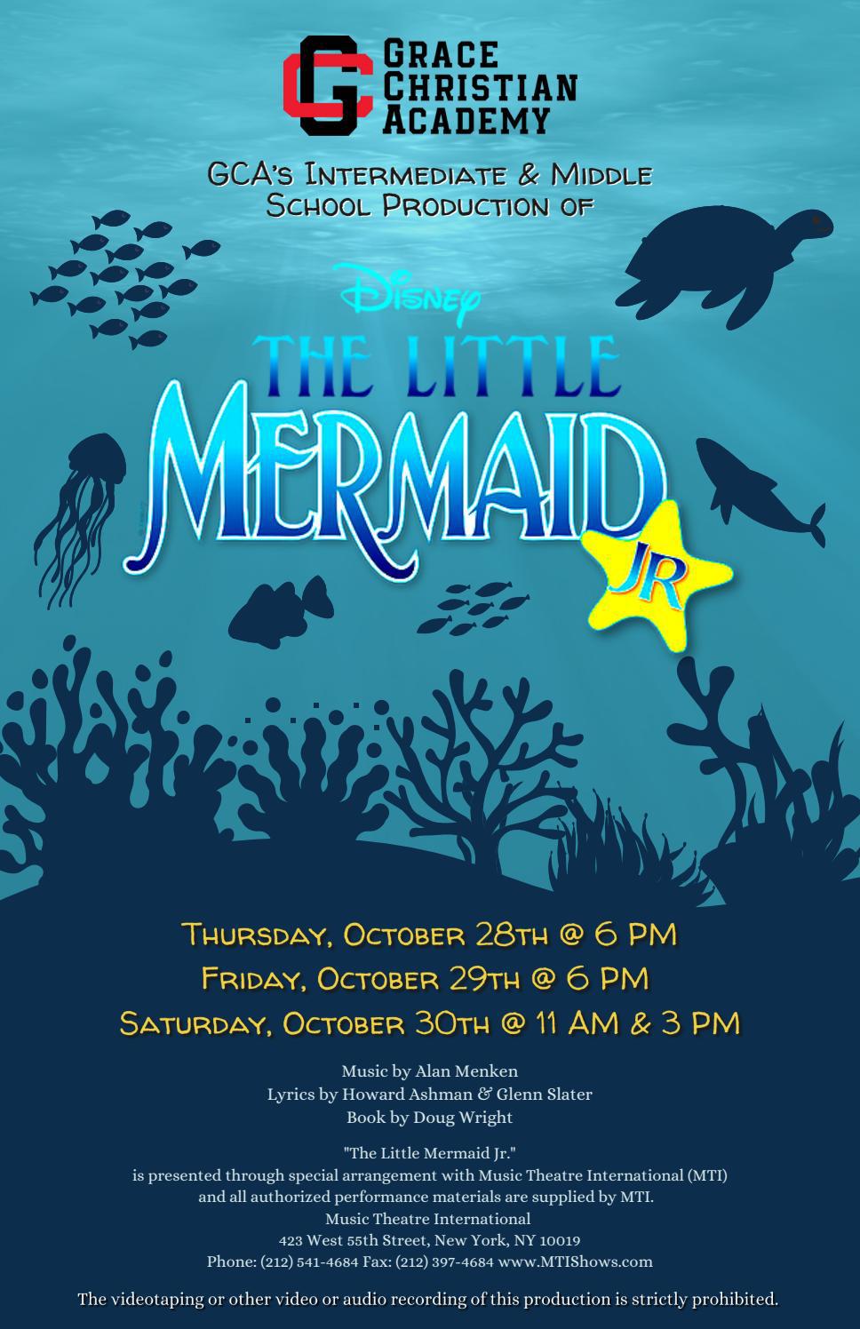 The Little Mermaid Jr. by Grace Christian Academy - Issuu