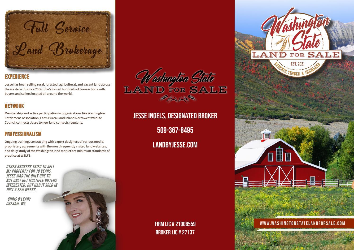 Meet Jesse Ingels of Washington State Land for Sale, LLC by ...