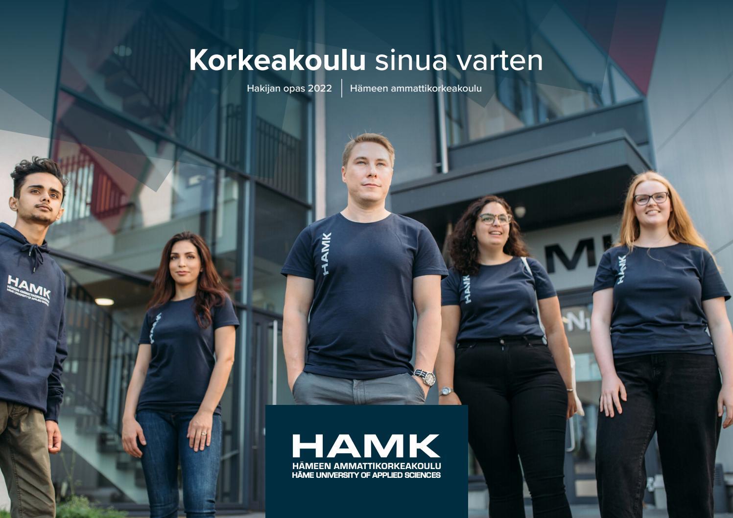 HAMK hakijan opas 2022 by Häme University of Applied Sciences, HAMK - Issuu