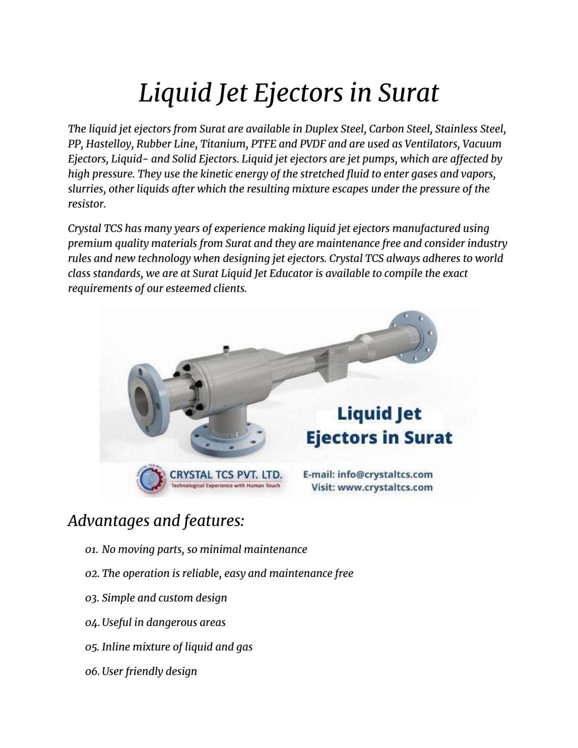 LIQUID JET EJECTORS IN SURAT by crystaltcs - Issuu