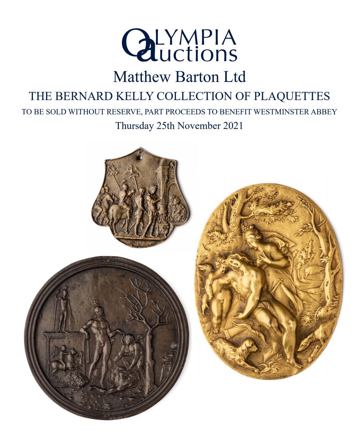 THE BERNARD KELLY COLLECTION OF PLAQUETTES (Lots 309-490) by Olympia ...