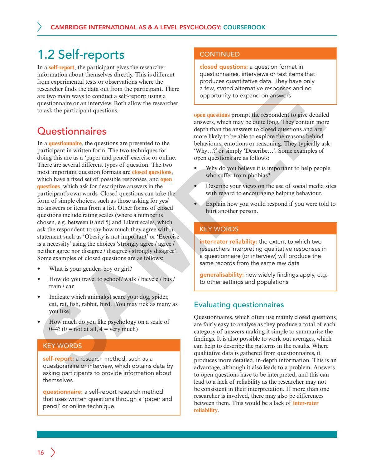 ASAL Psychology Coursebook by Cambridge International Education - Issuu