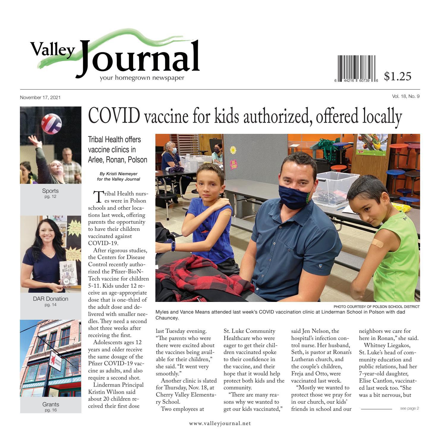 11/17/21 issue by Valley Journal - Issuu