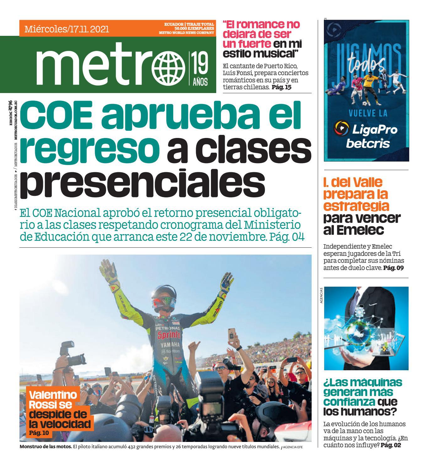 Diario Metro, edición 17 de noviembre de 2021 by Diario Metro - Issuu