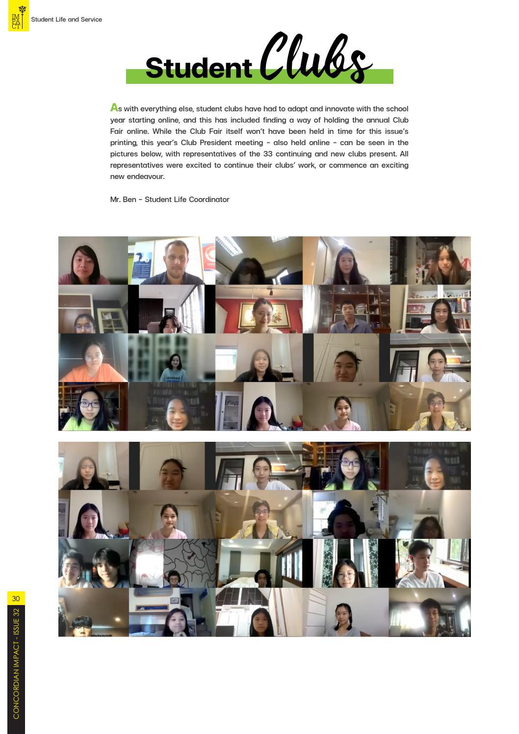 Student Clubs by Concordian International School - Issuu