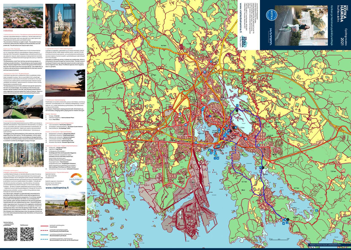 Hamina Cycling Route Map by visitkotkahamina - Issuu