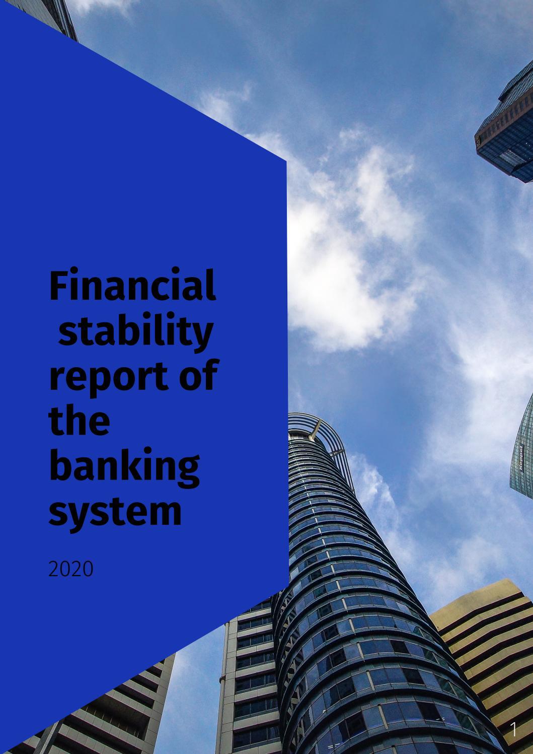 Financial stability report of the banking system by Ministry of Finance ...