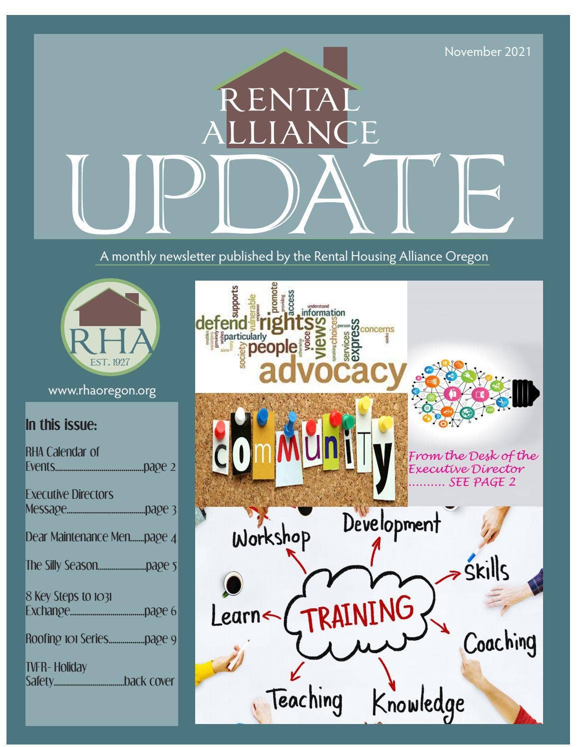 RHA Oregon November 2021 Update Newsletter by Cari Pierce - Issuu