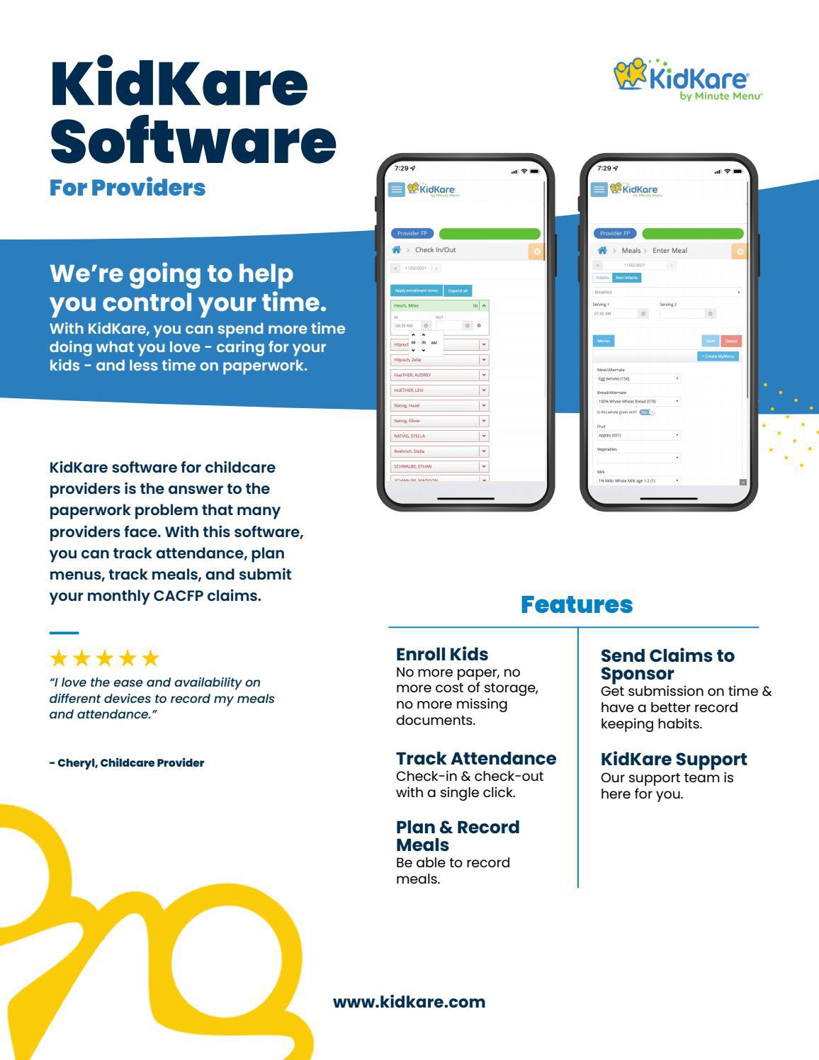 KidKare Software For Homes by KidKare by Minute Menu - Issuu