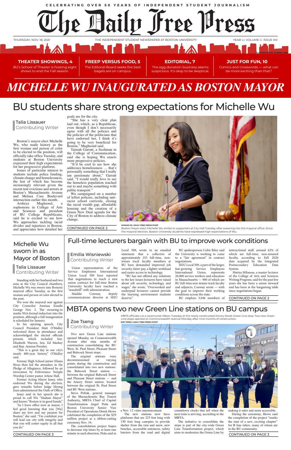 11-18-2021 by The Daily Free Press - Issuu