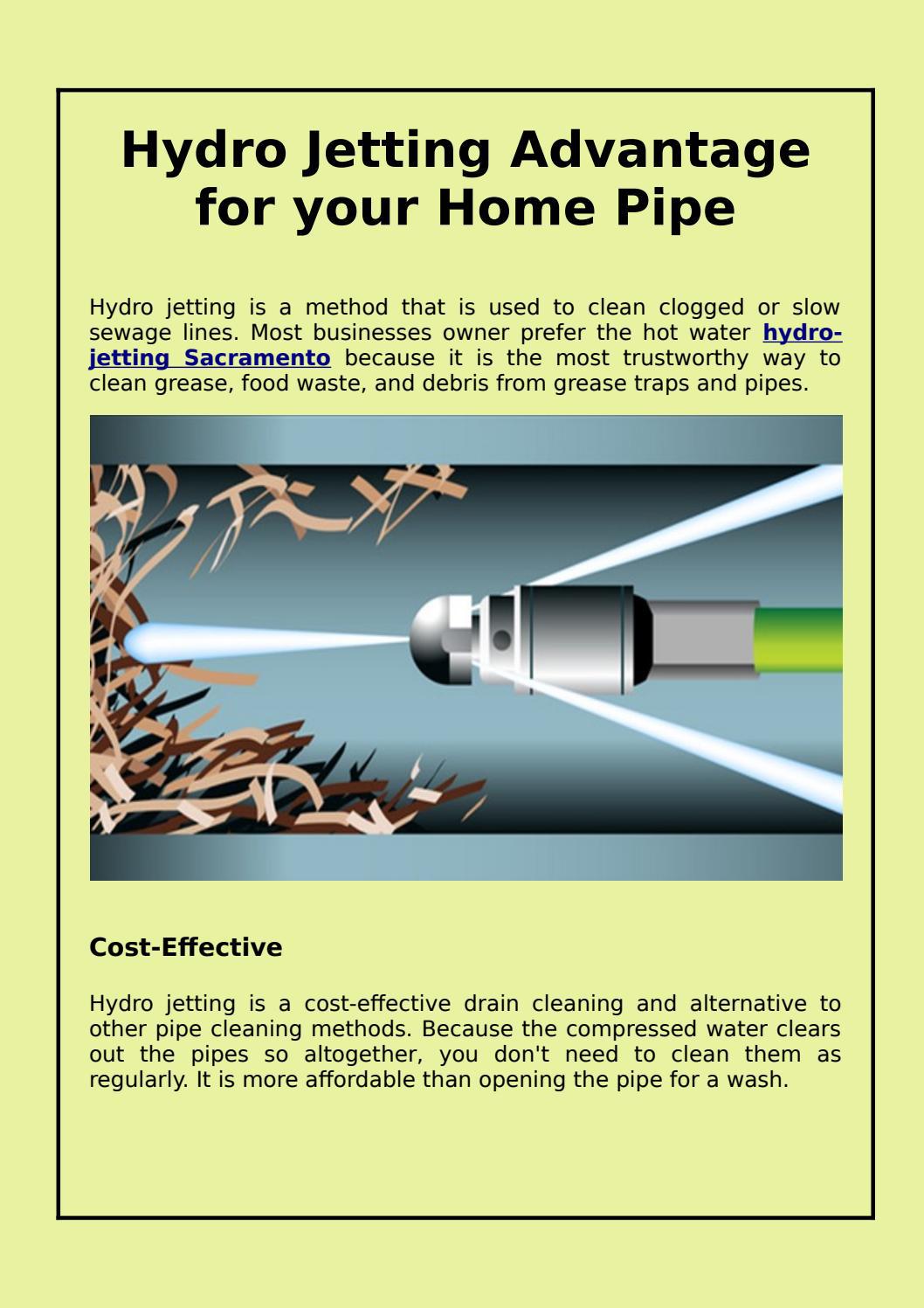 Hydro Jetting Advantage for your Home Pipe by Advanced Septic Service LLC - Issuu