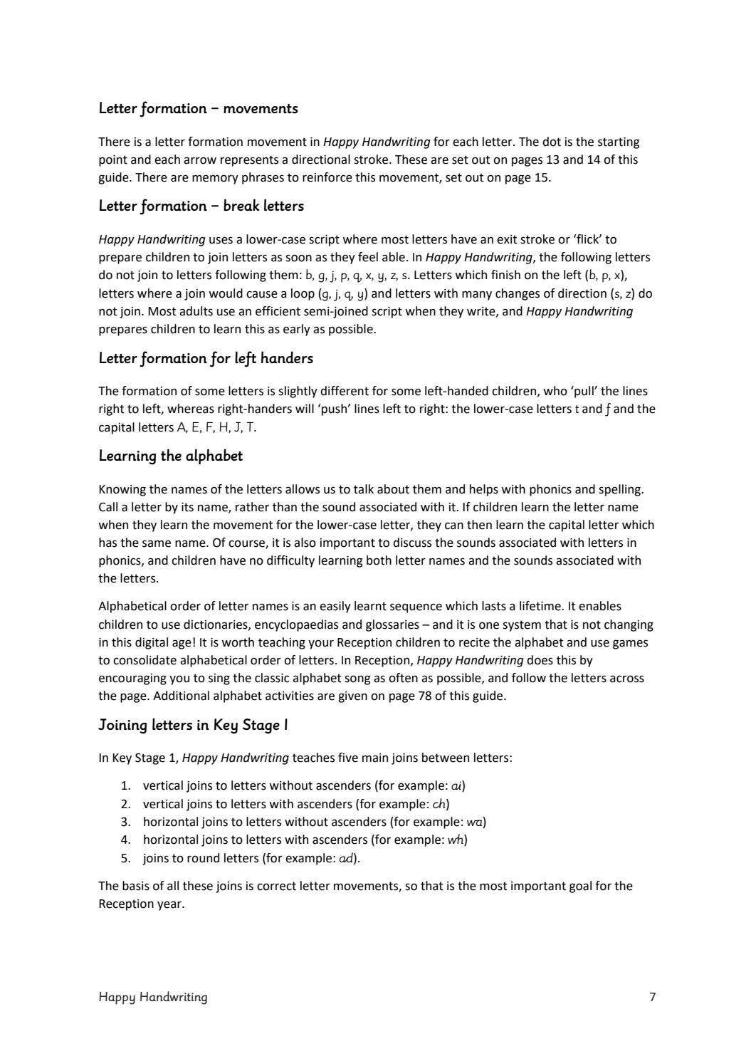 Happy Handwriting Foundation Teachers guide by Collins - Issuu